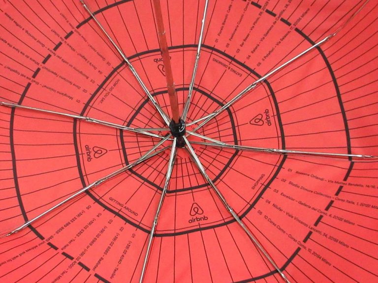 Parts of an umbrella labelled diagram - The Umbrella Workshop