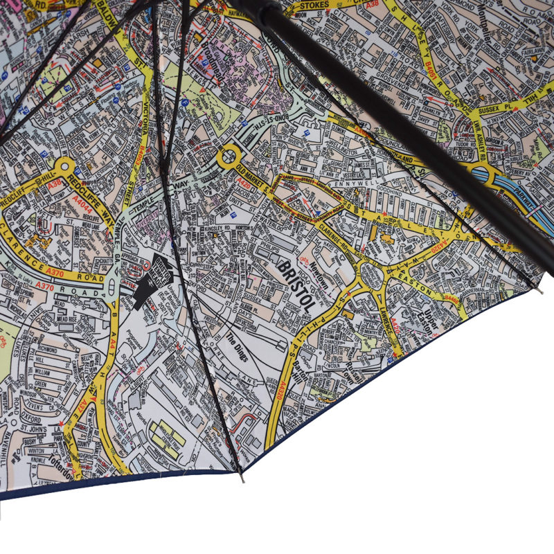 Printed Internal Maps on Umbrellas | The Umbrella Workshop