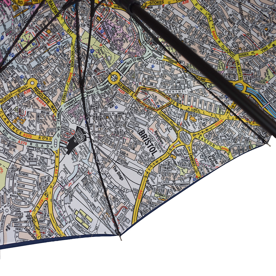 Printed Internal Maps on Umbrellas | The Umbrella Workshop