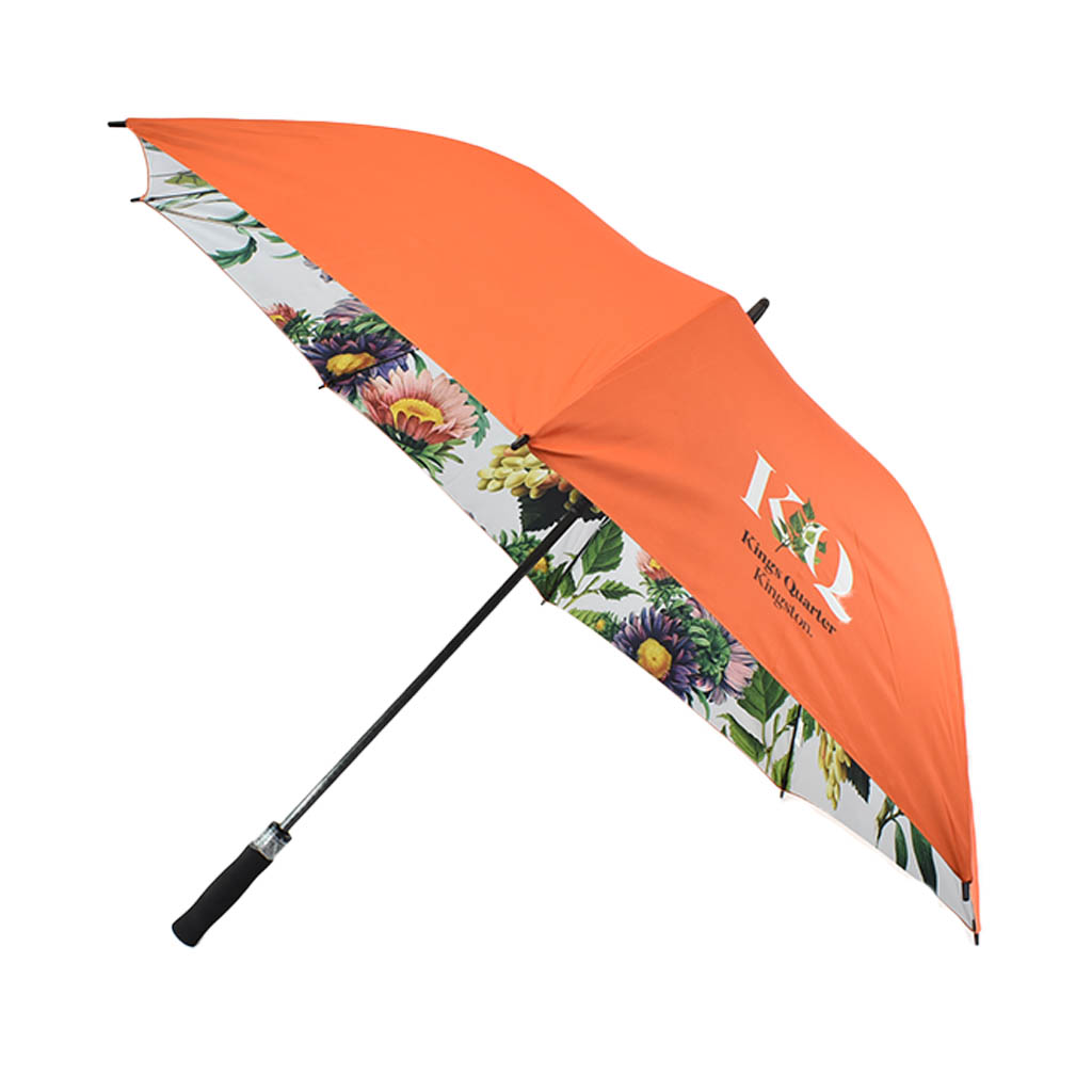 Promotional umbrellas digital print, screen print and embroidery